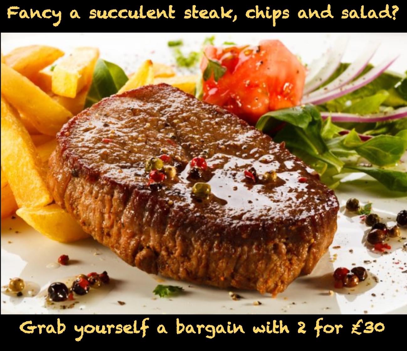 Steak Night, Fri 1st July – The Cross Keys Redgrave