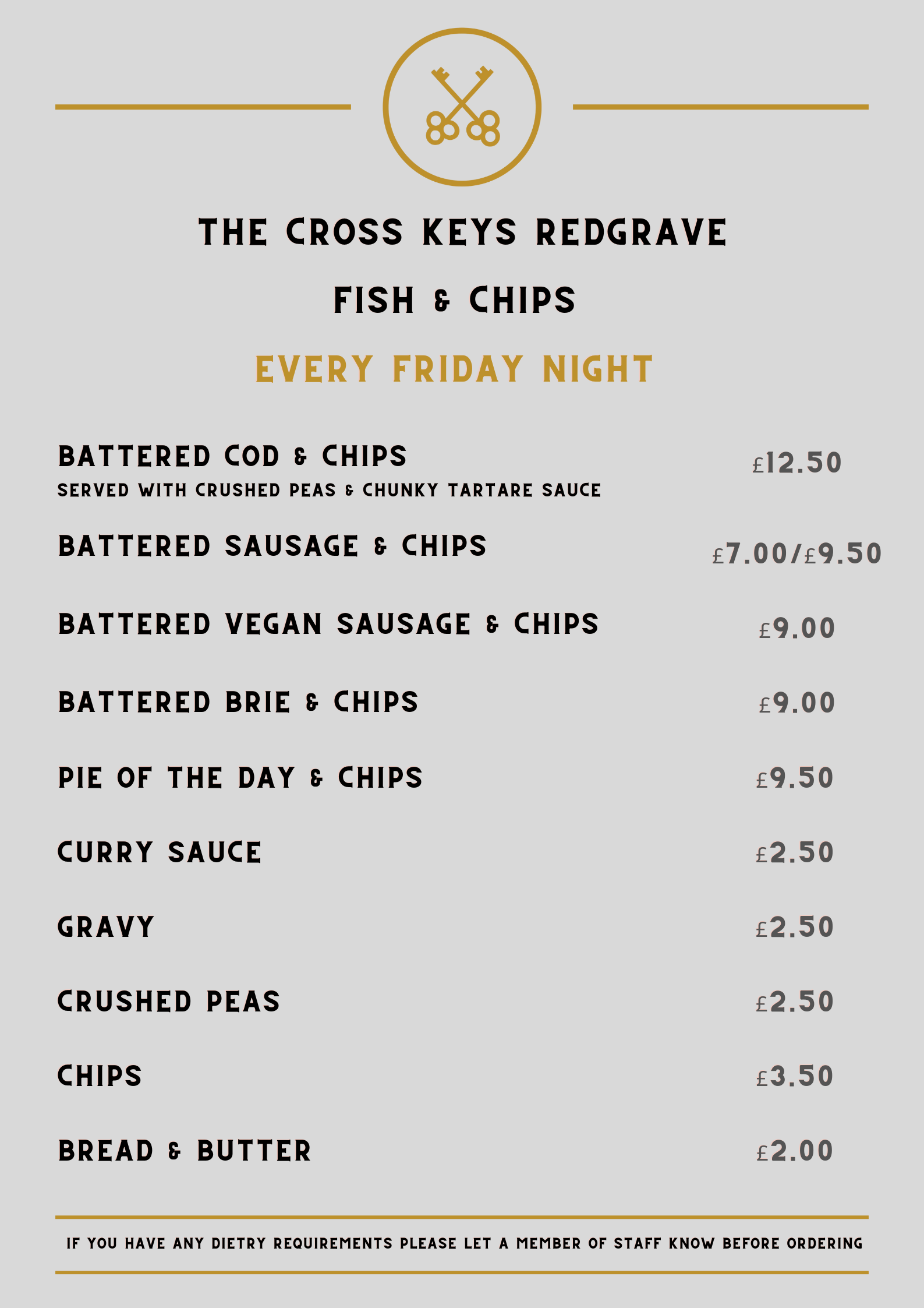 Fish & Chip Shop Night… Fridays from 10th Feb 2023 – The Cross Keys ...